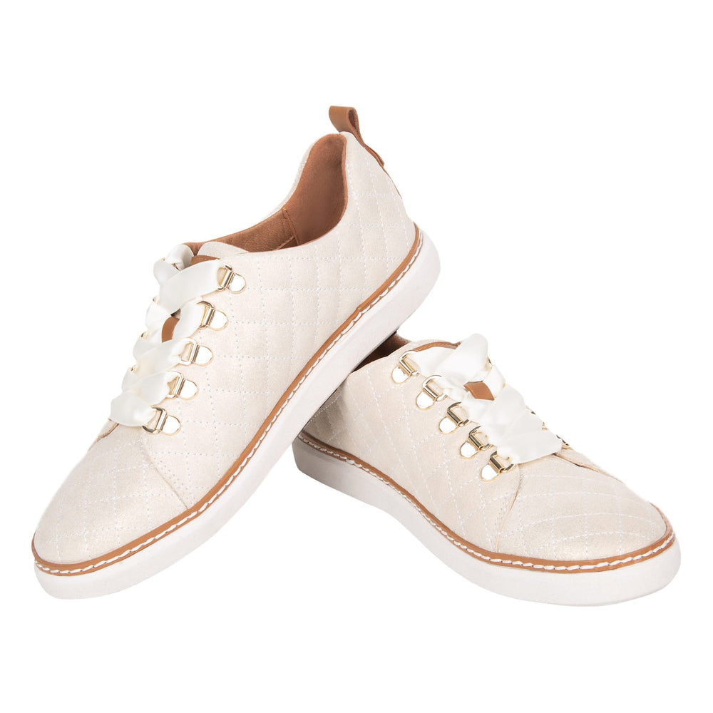 Gold Cream Quilted Walker | HARMONY783