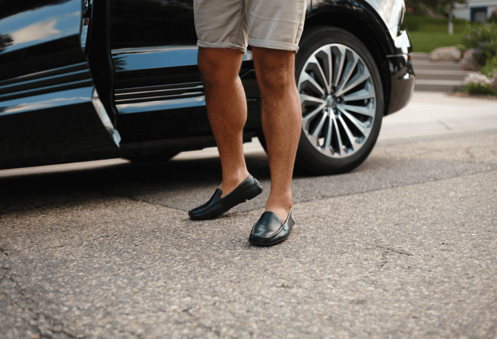 Black Leather Drivers for Men | Versatile & Comfort-Driven