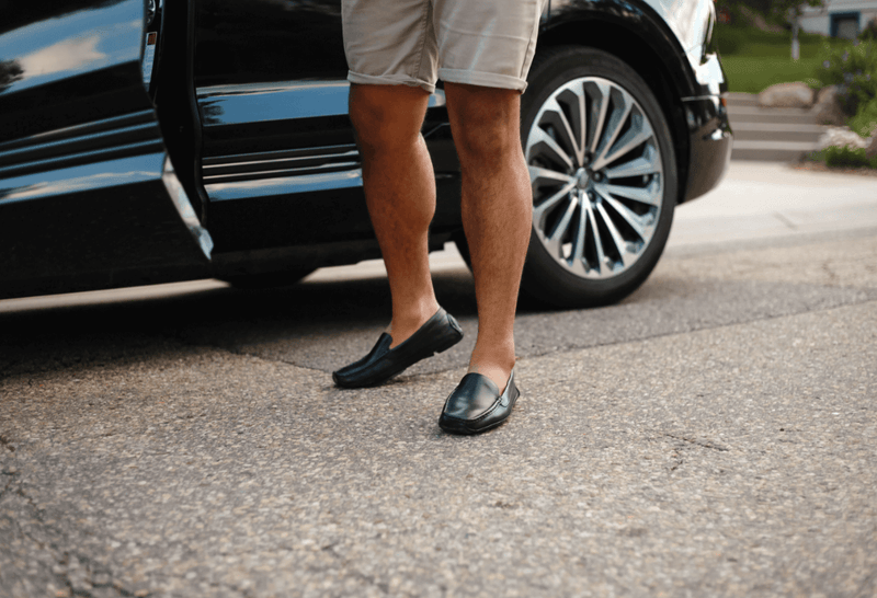 Black Leather Drivers for Men | Versatile & Comfort-Driven