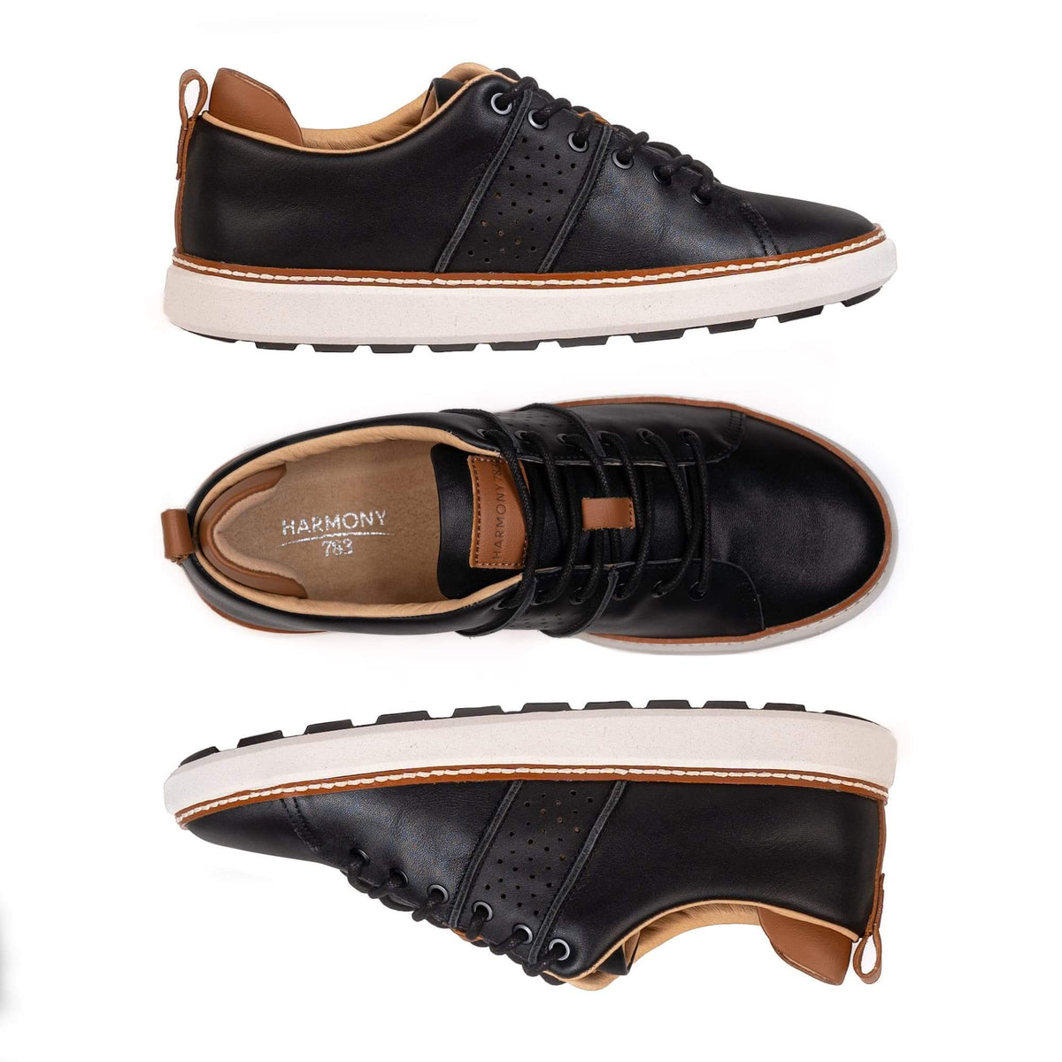 Black Leather Walkers Keep You Grounded | HARMONY783