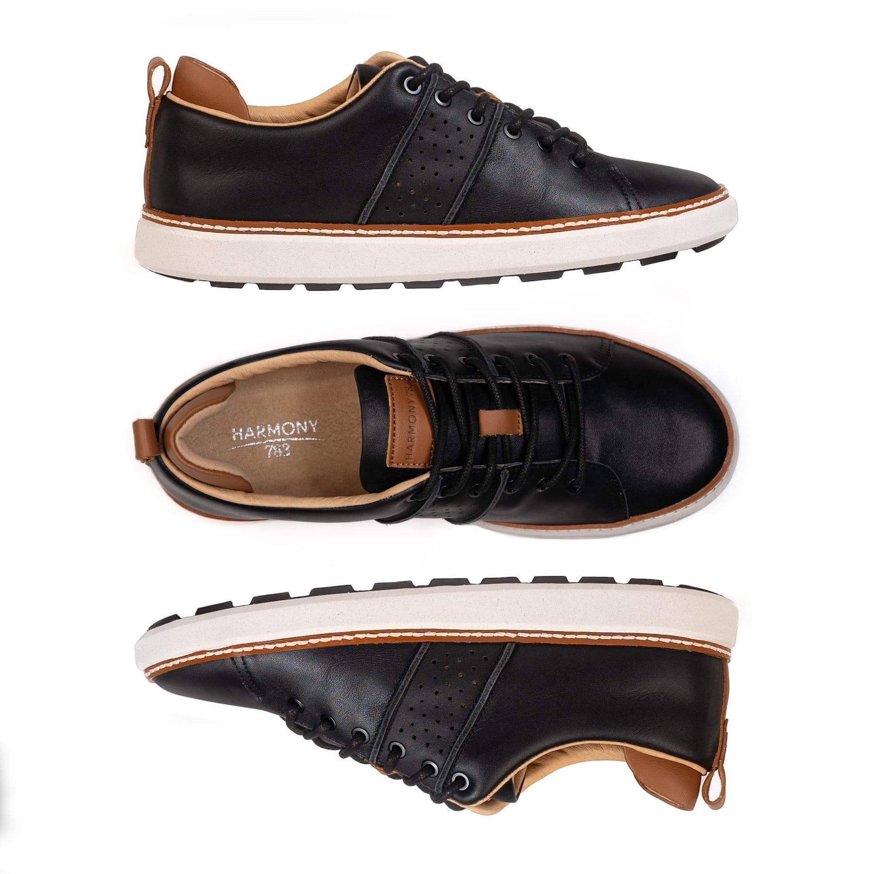 Black Leather Walkers Keep You Grounded | HARMONY783